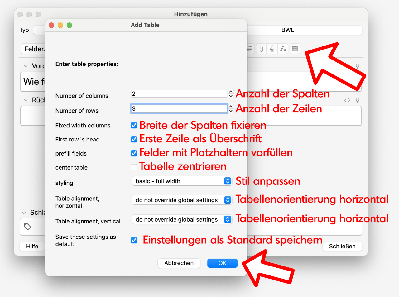 Anki Tabelle einfügen - so geht's!